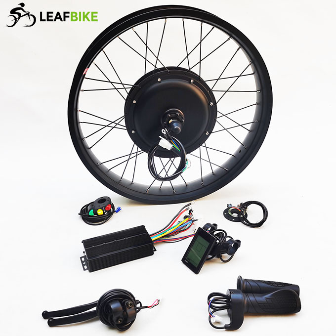 24 inch 60V 2000W front hub motor electric bike conversion kit Beach Snow Fat Tire kit